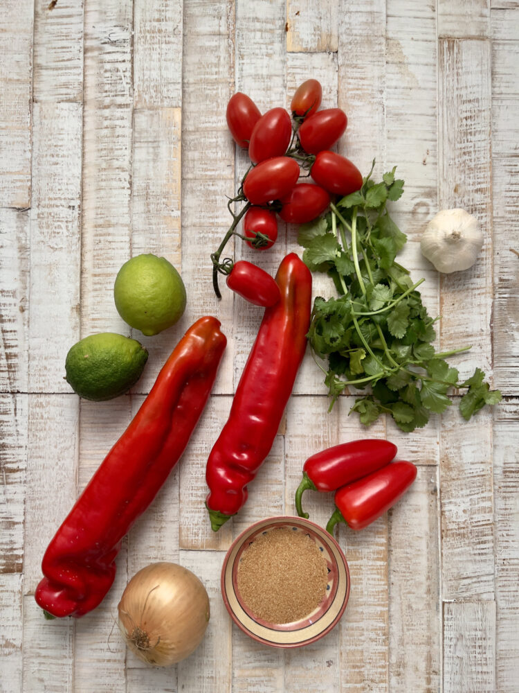 Roasted Sweet Pepper Salsa - Let's Go Tomato