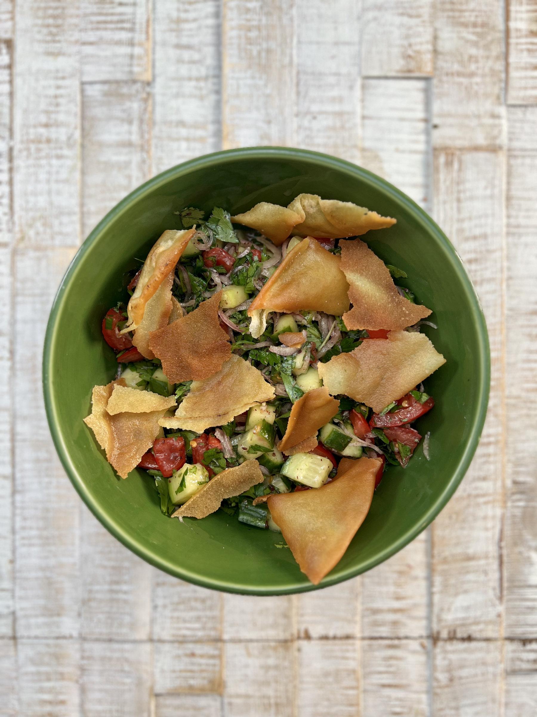 Delicious Fattoush Salad Recipe - Let's Go Tomato